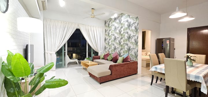 A06-kl Spacious Green Apt 3room10pax吉隆坡宽敞清绿公寓3房10人 - Kuala Lumpur