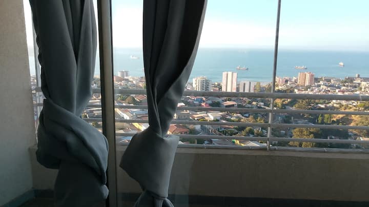 Moderno Apartamento + Estacionamiento + Piscina - Valparaíso