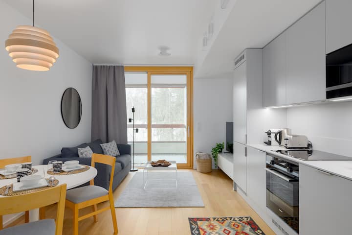 Parking | Balcony | By Nordic Stay Collection - Helsinki