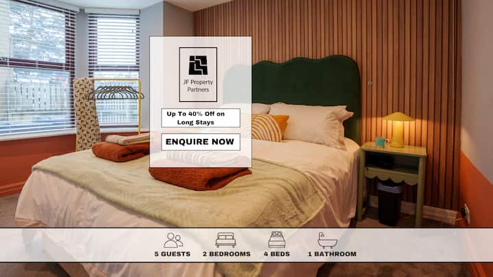 Lovely Flat By Convention Centre & Station - Patio - Harrogate