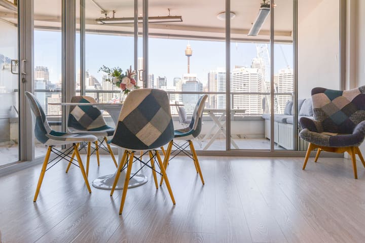 Stunning Darling Harbour View Apartment & Parking - Sidney