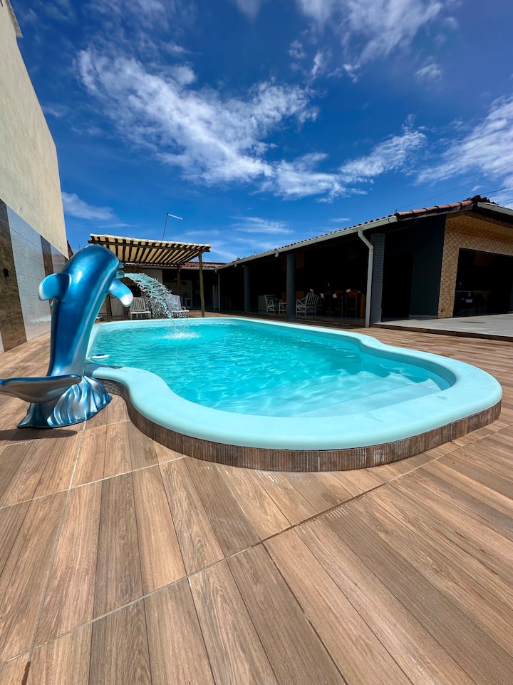 Casa Ampla Com 4 Quartos E Piscina Em Paripueira - Alagoas