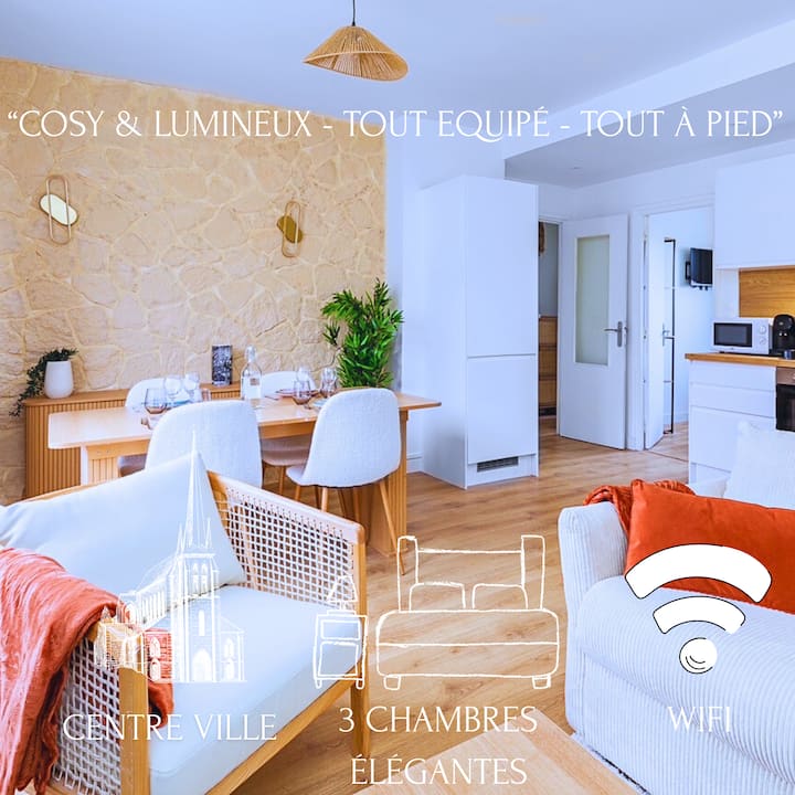 ÉLégance Et Confort Au Cœur De Rouen. Linge Inclus - Rouen