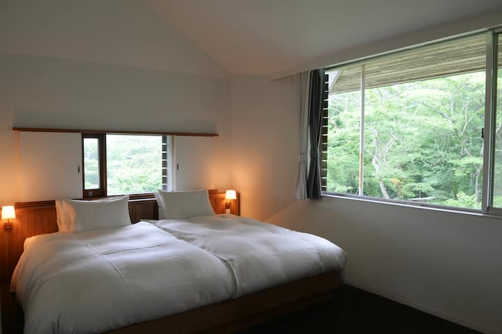 Deluxe Double Room With Firewood Stove - Hakone