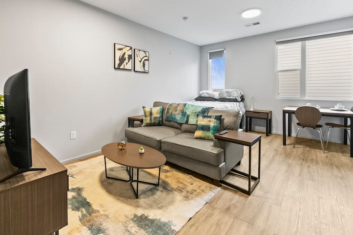 Stunning Studio | Downtown Omaha | Free Gym Access - Omaha, NE