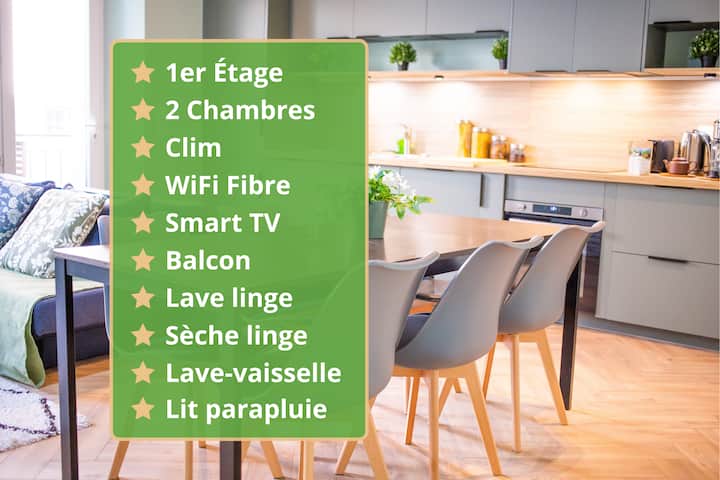 Beau T3 (2 Ch. 6 P) Wifi Clim Laverie Proche D'aix - Trets