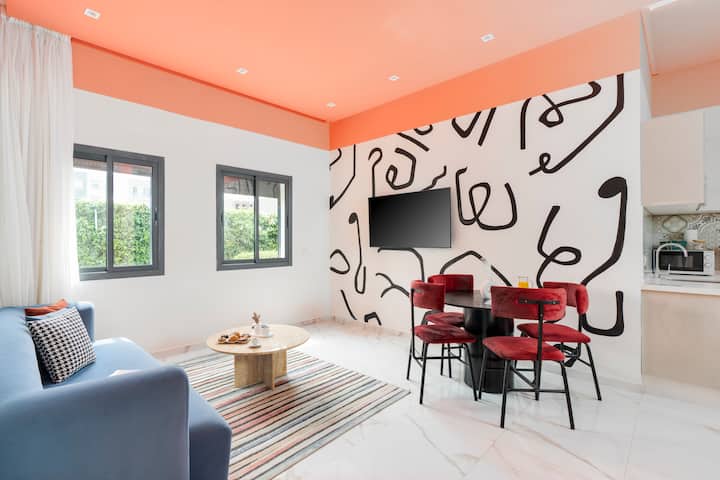 Goodmove Stylish 2br Stay In Hay Riad With Terrace - Rabat