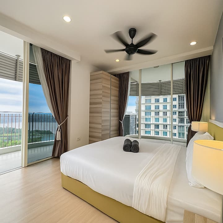 【270' Ultimate Harbour View】encorp Deluxe 3br 6pax - Jurong West