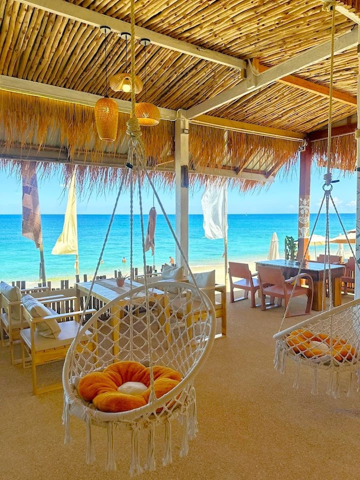 Accès Direct à La Plage : Bungalow "Papaya" - Ko Samui