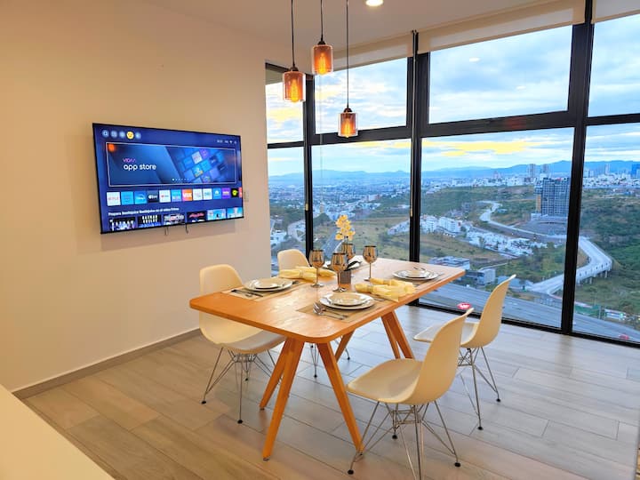 Loft Con Excelente Vista Y Decoracion En Qro - Santiago de Querétaro