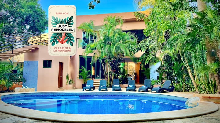 Villa Flora-la Mansion Playacar, Big Private Pool - Playa del Carmen