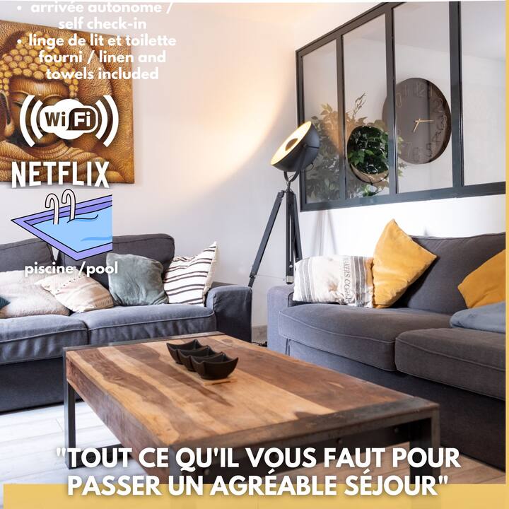 Villa 11 Couchages Avec Piscine - Colomiers
