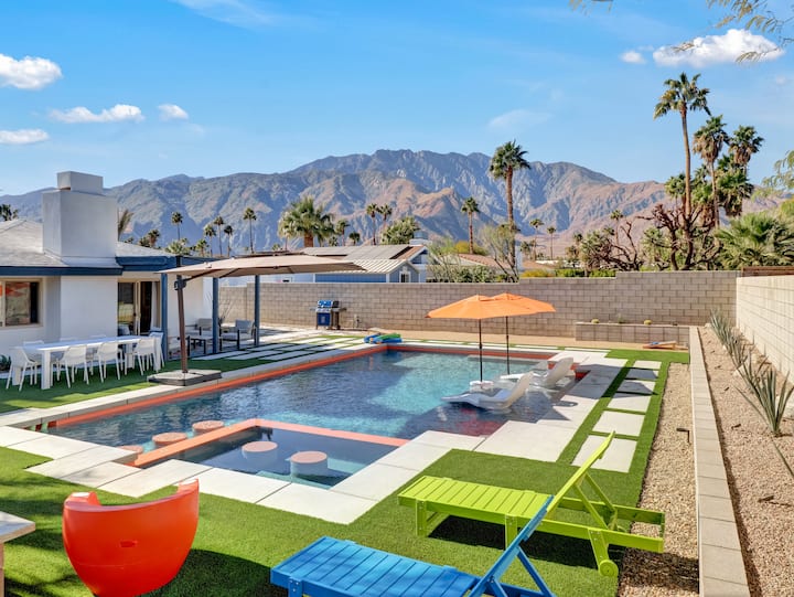 Palm Springs Color Pop - 2 King Beds And New Pool! - Palm Springs, CA