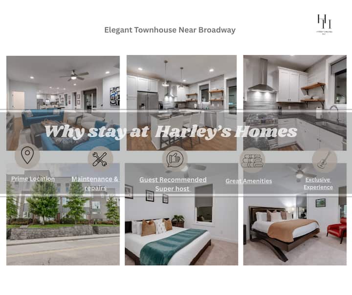 Elegant Townhouse Near Broadway - Nashville, TN