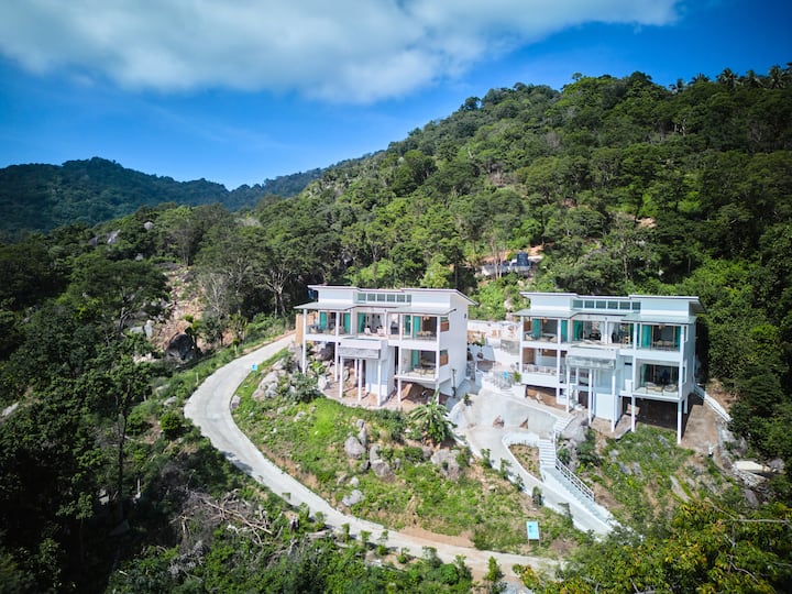 2 Villa Private Estate 6br, 2 Salt Pools, Sea View - Ko Tao