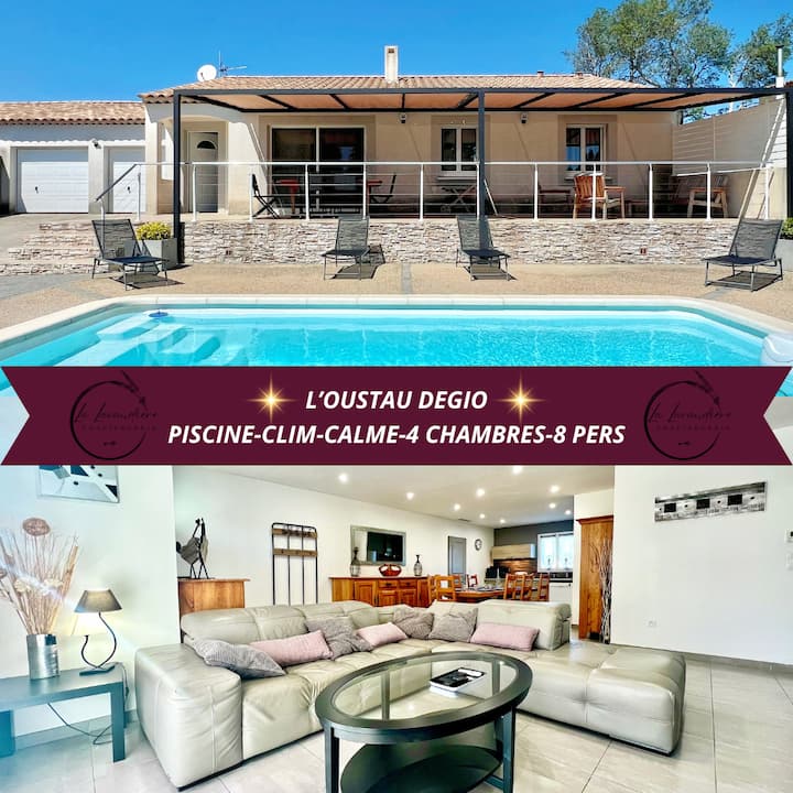 L'oustau Degio - Piscine | Clim | 4 Chambres | 8 P - Istres