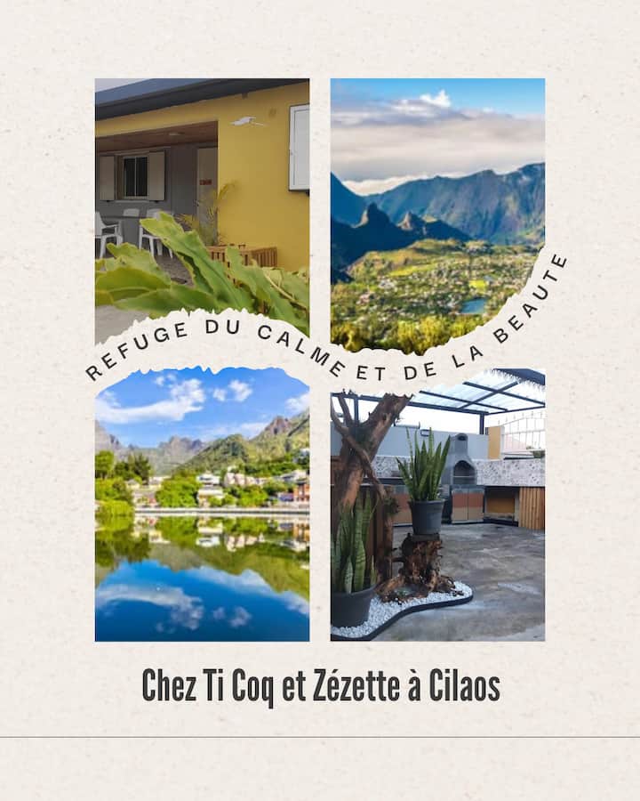 Chez Ti Coq Et Zézette
à Cilaos - La Réunion