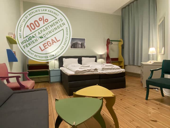 [M] Elegant, Quiet Flat, Beloved Area, 4-8 Pax - Kreuzberg