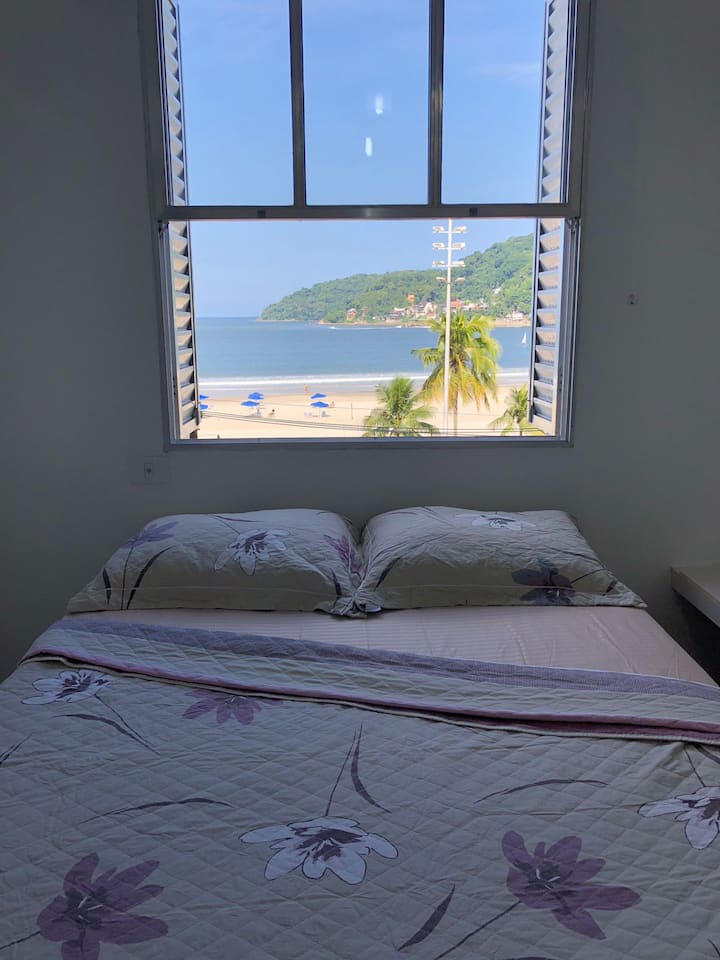 Studio Vista Praia +Estacionamento+ Wi-fi 500 Mega - Santos, Brasil