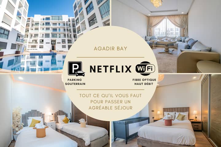 La Best Home - Piscine, Netflix, Wifi Et Terrasse - Agadir