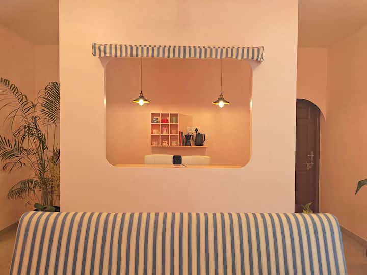Mocha| 1bhk W/projector| Pool| 5 Min Walk2thalassa - India