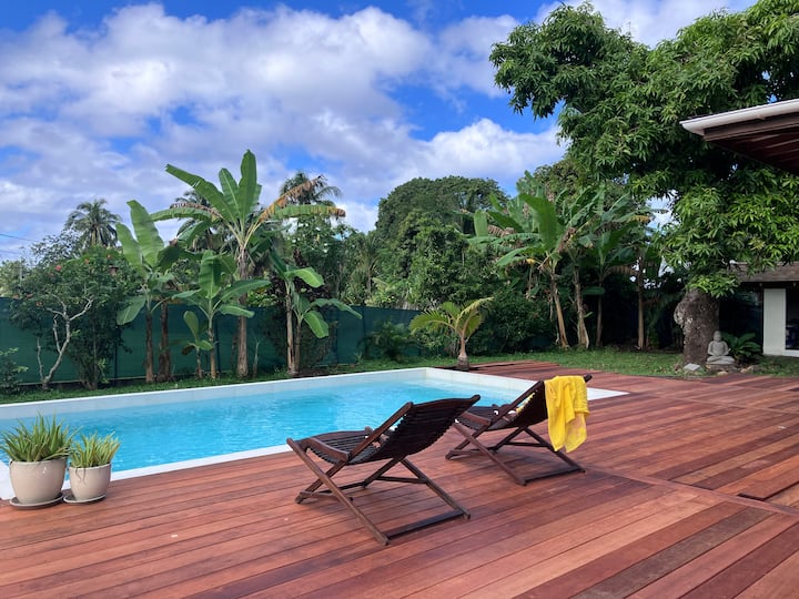 Bungalow Atipi à Proximité Du Jardin De Corail - フランス領ポリネシア