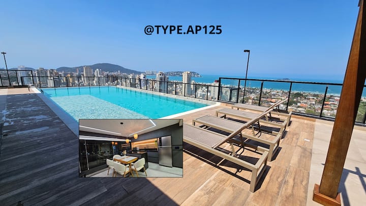 Studio Enseada Guarujá-vista Mar - Guarujá