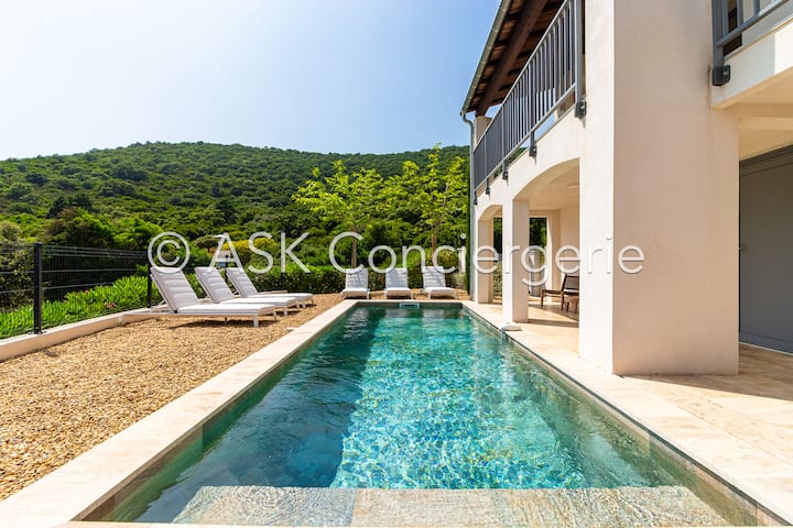 Villa G Avec Vue Mer, Piscine - Gassin