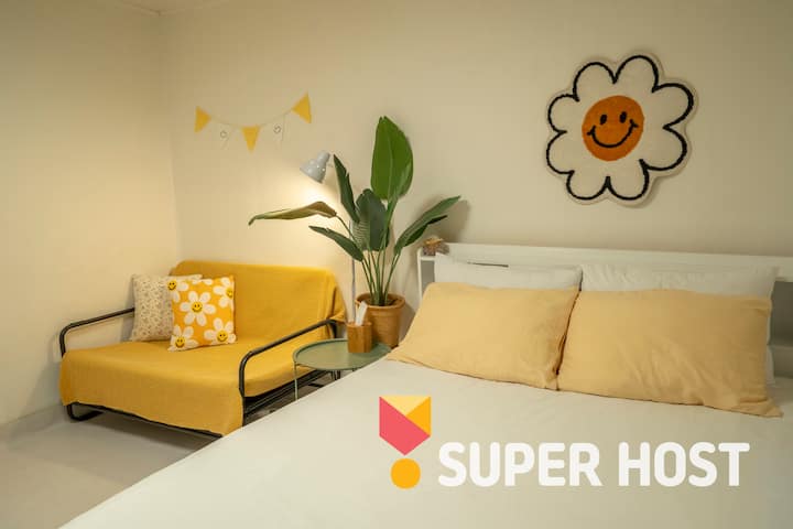 [Room 51] Privée/wifi/cozy/3min Suyu Stn/netflix - 호원1동