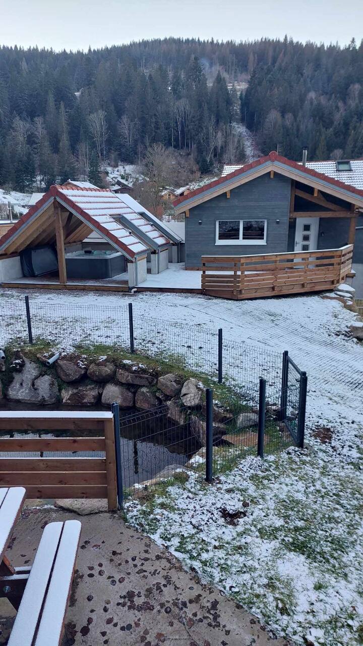 Chalet  Plain-pied Spa Couvert, Terrain Clôturé - Vosges