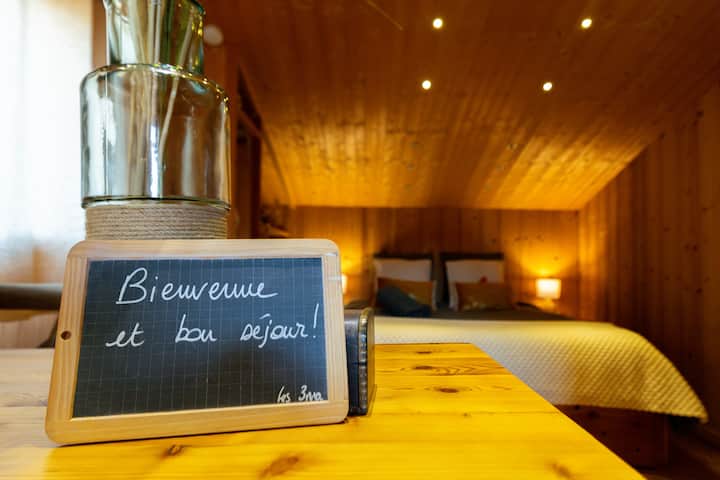 Chalet "Fougère" & Spa - Entre Couette & Bulles - - Rhône