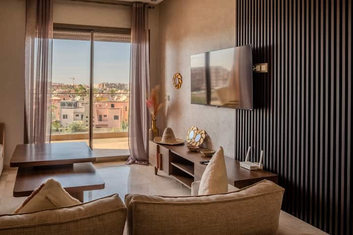 City Haven : Pearl Garden Pool & View - Marrakesh