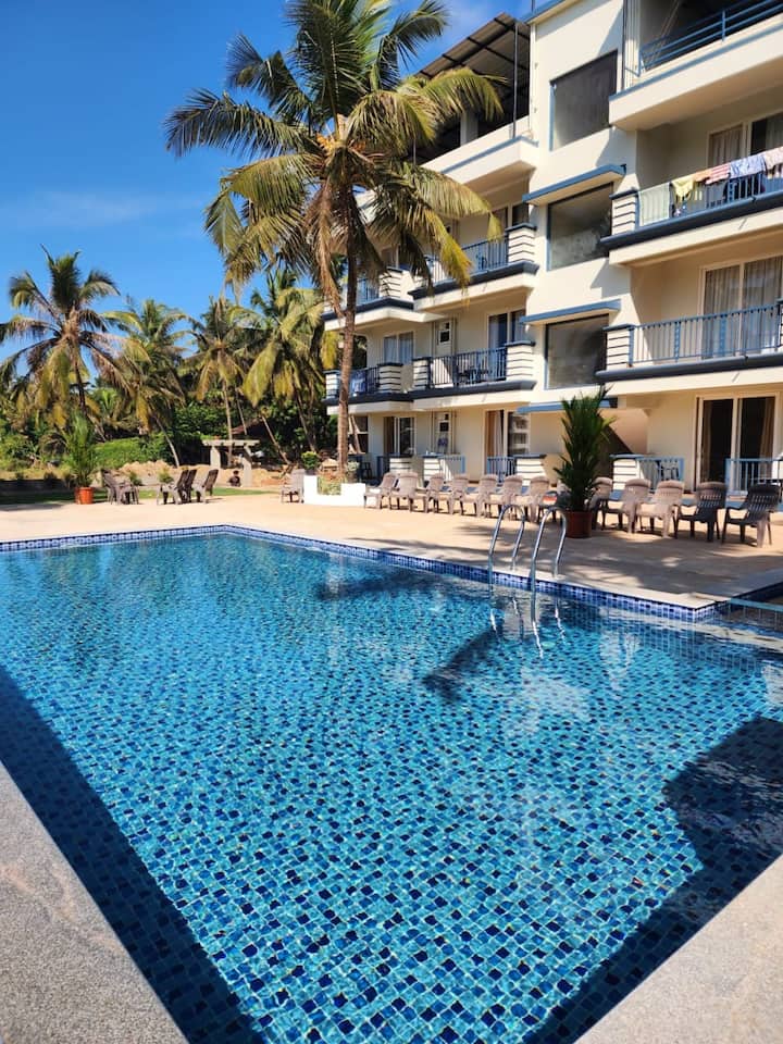 Beach Bliss Apartment - 8 Min Walk To The Beach - Colva