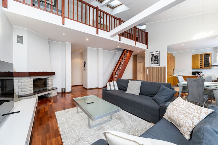 2-story/3-bedroom Penthouse, Sauna, Free Parking - Tallinn