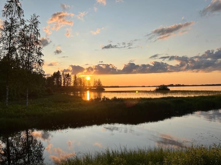 Tilava Mökki 10:lle  Järven Rannalla - Keski-Pohjanmaa