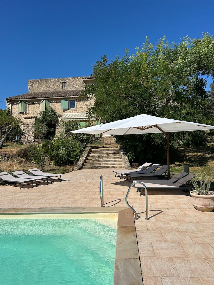 Authentique Mas Provençal Avec Piscine - Manosque