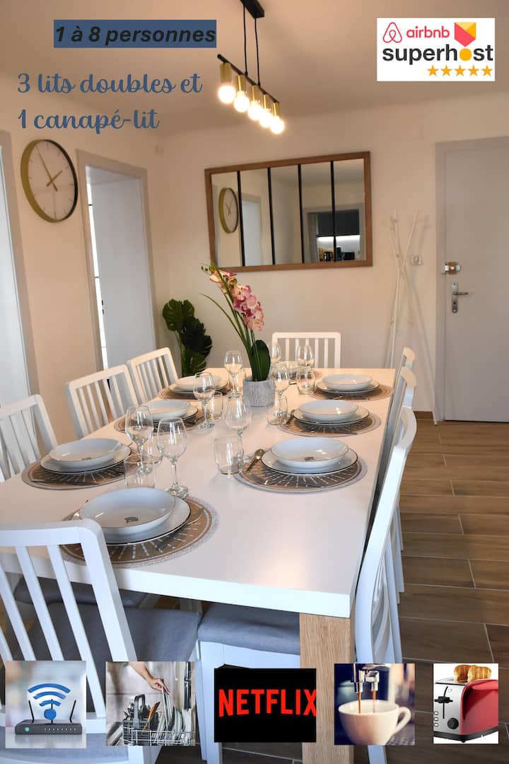 Le Nid Des Cigognes-8 Personnes Avec Terrasse - Mondorf-les-Bains