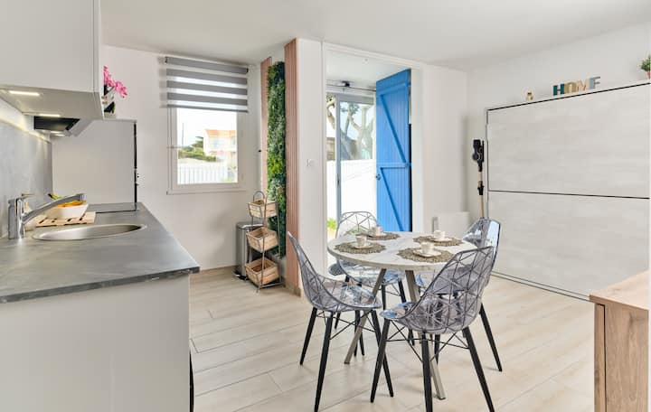 Studio Rénové à 100 M De La Plage Avec Terrasse - Saint-Hilaire-de-Riez