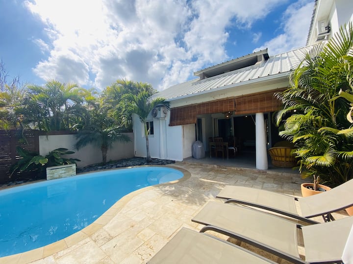 Villa 6p Avec Jardin Tropical, Piscine Et Vue Mer - Saint-Gilles les Bains