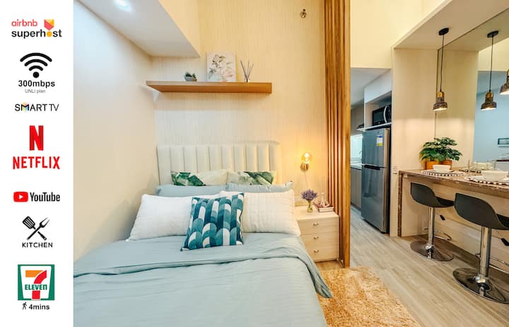 Cozy Condo 0721 Near It Park 300mbps + Netflix - Cebu City