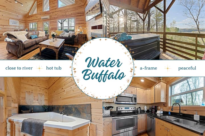 Mnt. View Cabin Near River W/hot Tub + Fire Pit - Jasper, AR