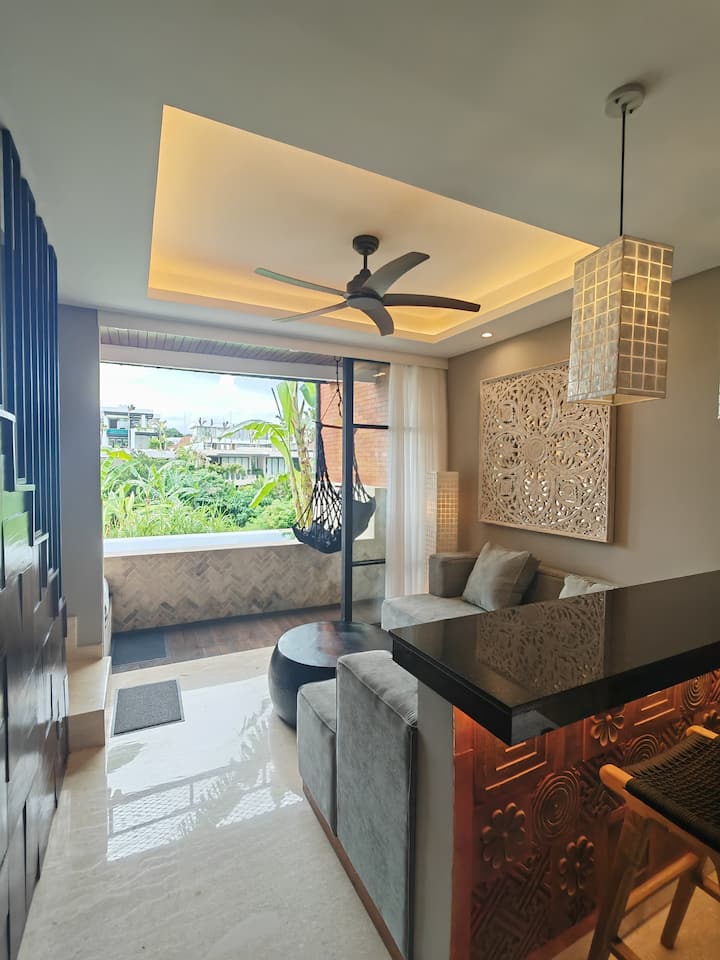 Tranquil 1br Sanctuary In Canggu + Pool + Rooftop - Canggu