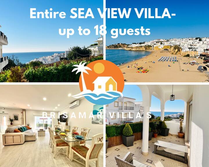 Brisamarvilas:sea View, 5 Min Walk To Town & Beach - Albufeira