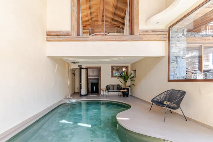 Chalet Cheval Blanc, Indoor Pool - Courchevel