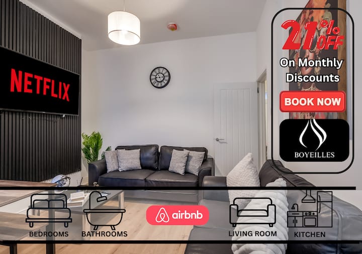 Contractors Or Getaways|3 Bed Home|free Parking - Belfast