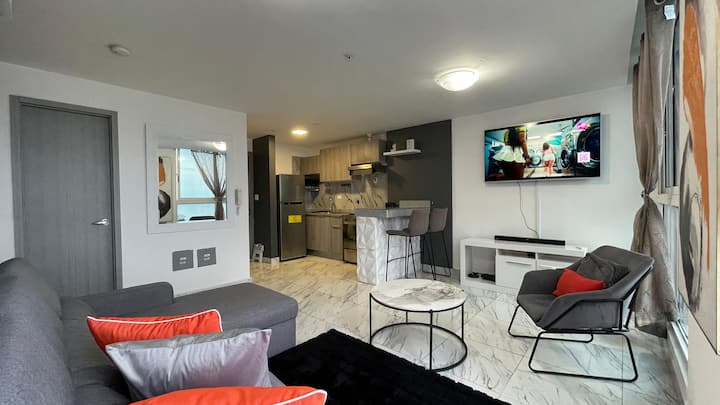 Cozy Apt+ac+wifi+parking+pool+tv+laundry @Panamá - Panama