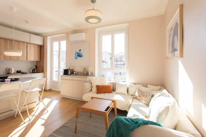 3p Côté Port 5min Du Vieux Nice/ Balcon, Clim&wifi - Nice