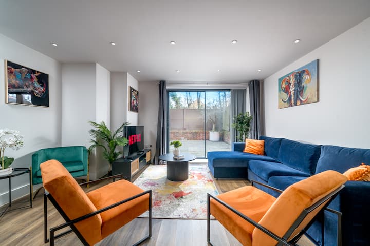 Spacious Morden Lux King-bed 3bed2bath-freeparking - Londres