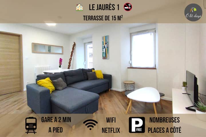 Le Jaurès 1 – Appart Avec Terrasse, Proche Gare - La Roche-sur-Foron