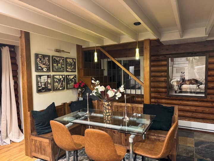 Charming & Cozy Log Cabin For Two, Steps From Lake - Saint-Sauveur